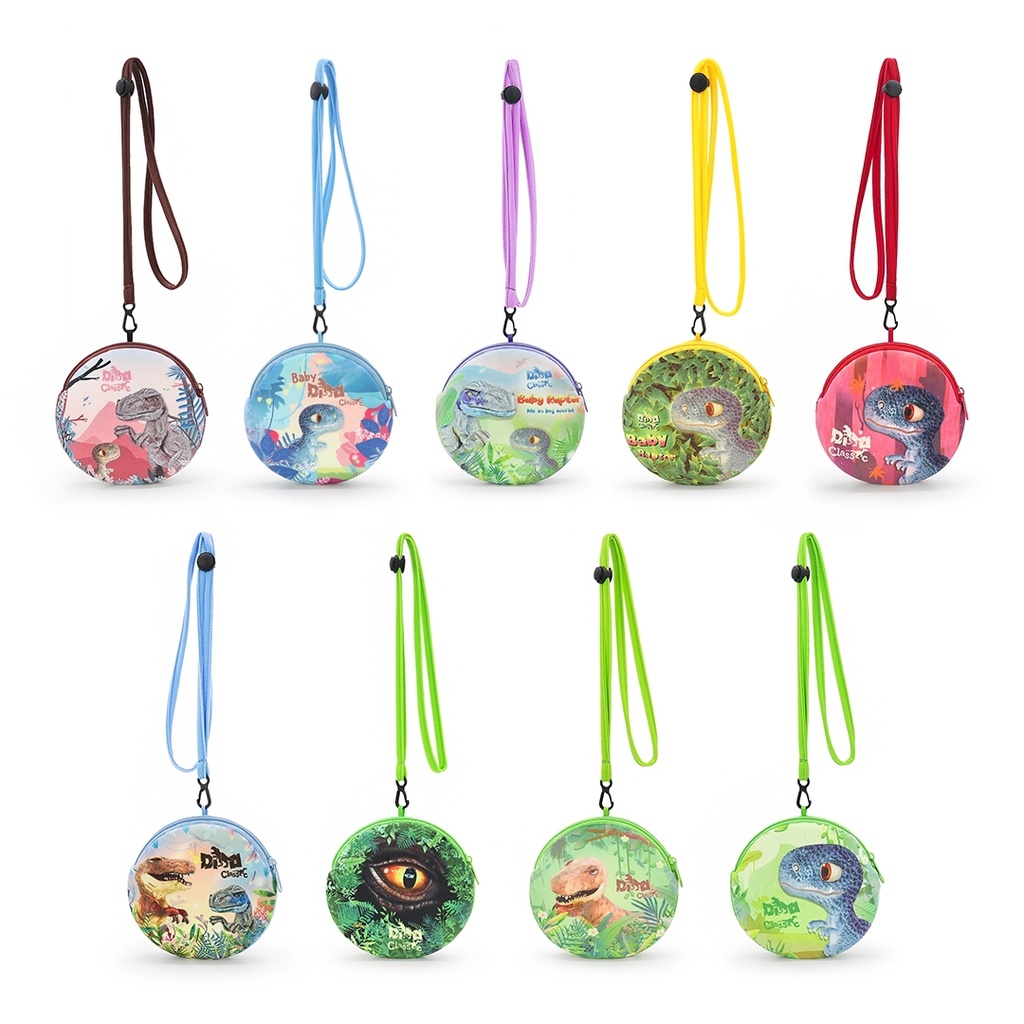 Dino Classic Genuine License Coin Bag (Neck Strap) Dinosaur T-Rex ...