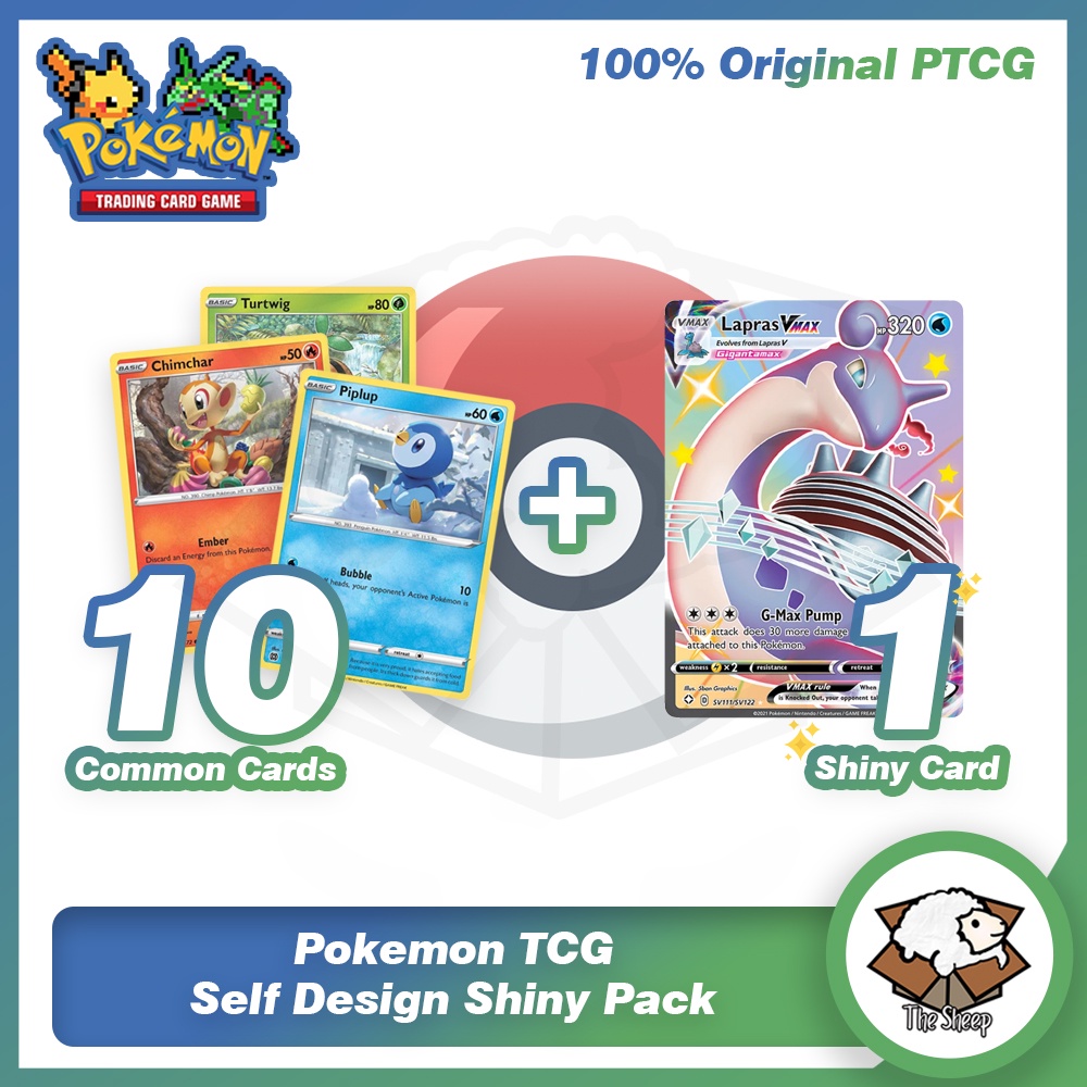 PTCG / Pokemon Card English Version - Self design shiny pack 100% authentic PTCG | Shopee Malaysia