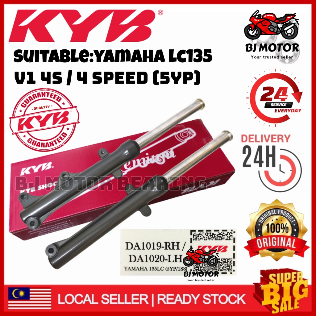YAMAHA LC 135 V1 5YP AUTO KYB KAYABA Front Fork Set /Front Damper Comp ...