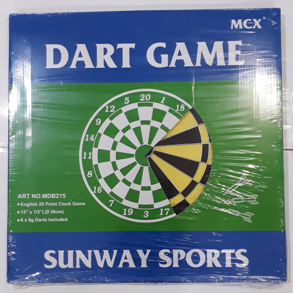 Dart Game Dard Board 15 inch Dart Board | Shopee Malaysia