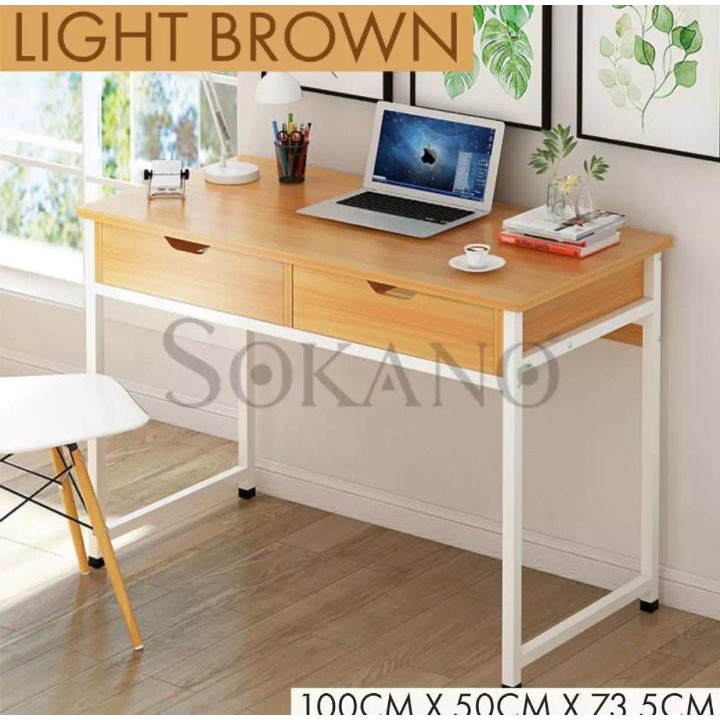 Computer Desk Study Table Laptop Table PC Table Home Office Table Meja ...