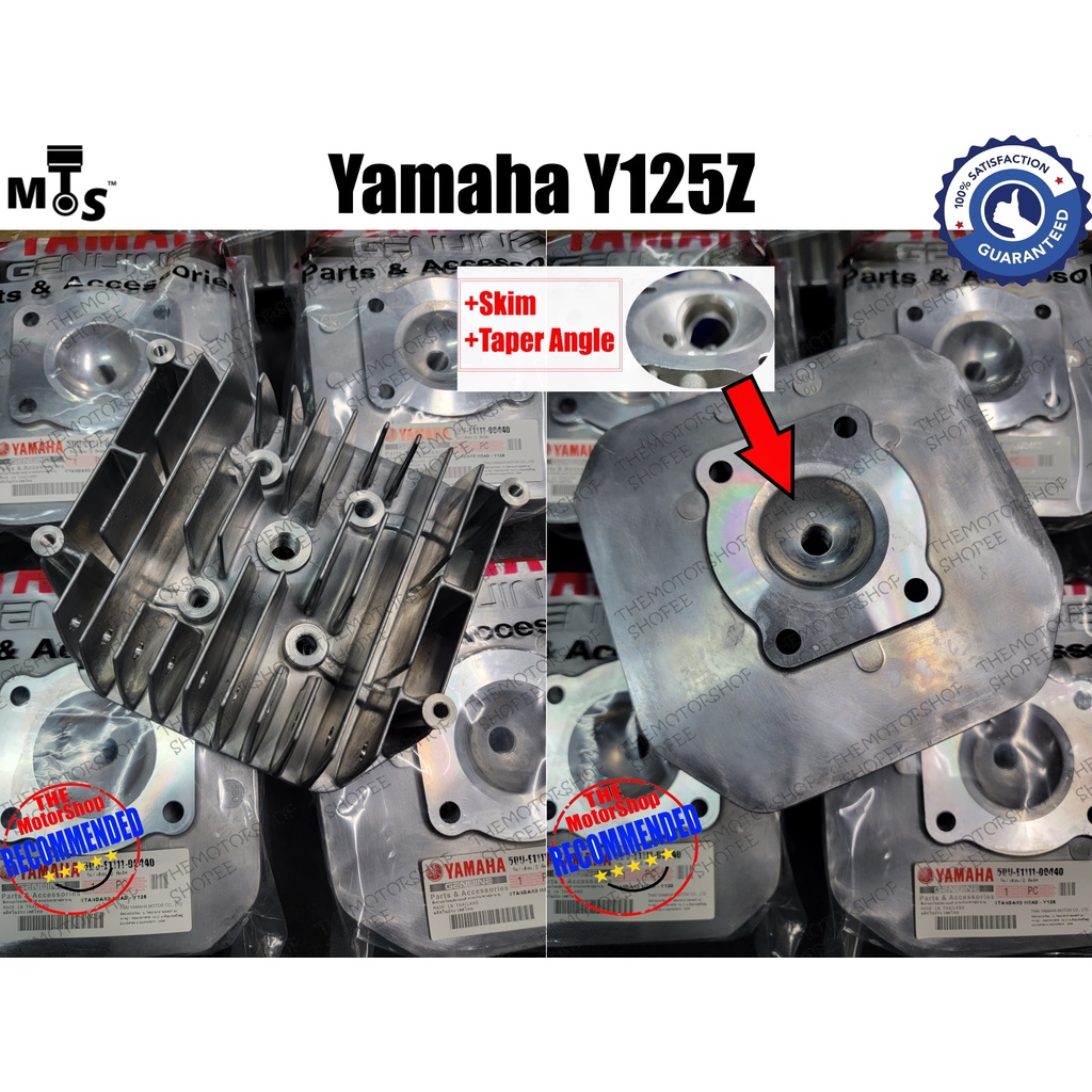 👍MODIFY (RACING Head CYLINDER) YAMAHA Y125z 125z SIAP PORTING BESAR 55/56/58/59/60/61/62/63/68mm ...