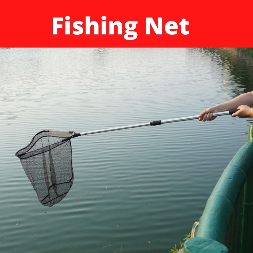 Penyauk ikan Fishing Landing Net sauk lipat Telescopic 2 section ...
