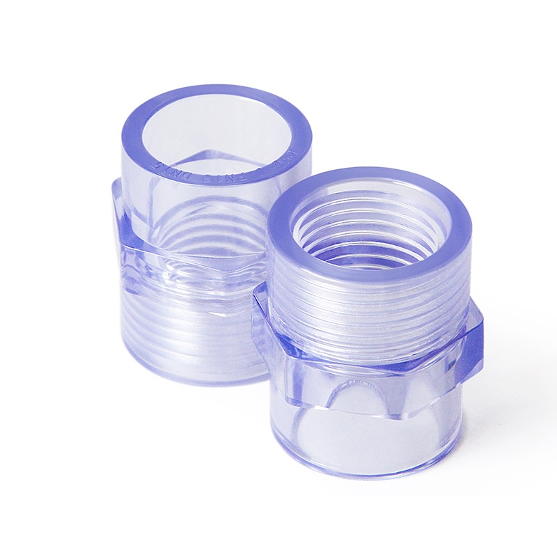 1pc PVC Straight Connector 1/2"-2" Female Thread PVC Joints Fish Tank ...