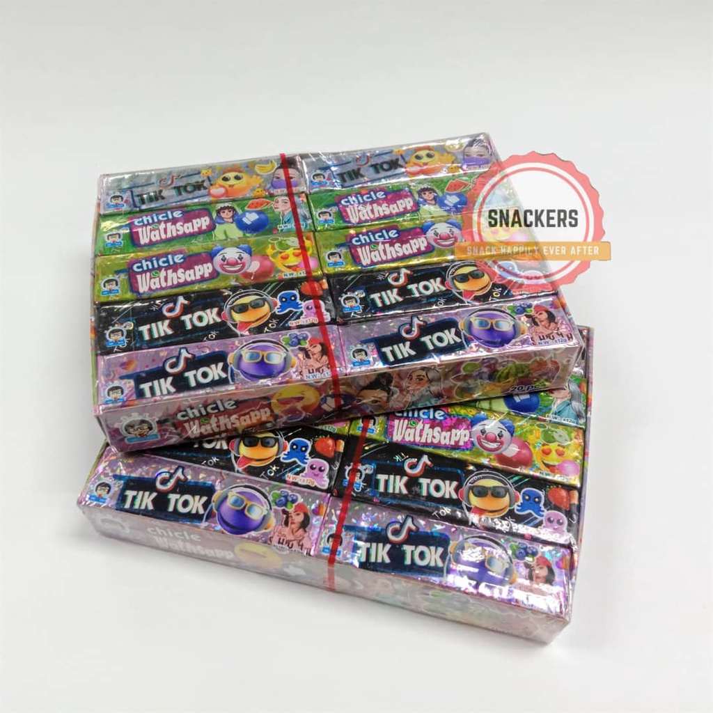🔥Viral Tiktok🔥 Hepin 20Pcs Chewing Gum Tik Tok Chewing Gum dengan Tatu ...