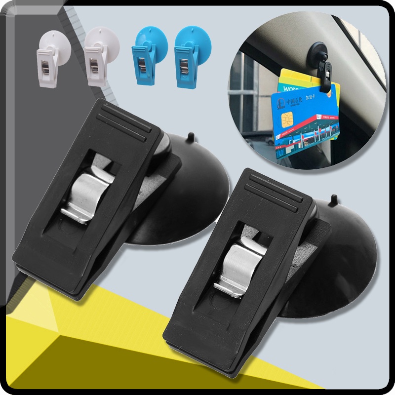 Car Interior Window Clip Mount Black Suction Cap Clip Plastic Sucker ...