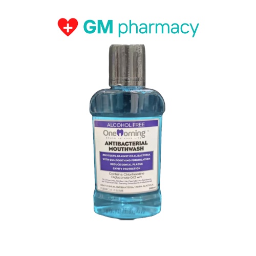 One Morning Alcohol Free Chlorhexidine Antibacterial Mouthwash 300ml ...