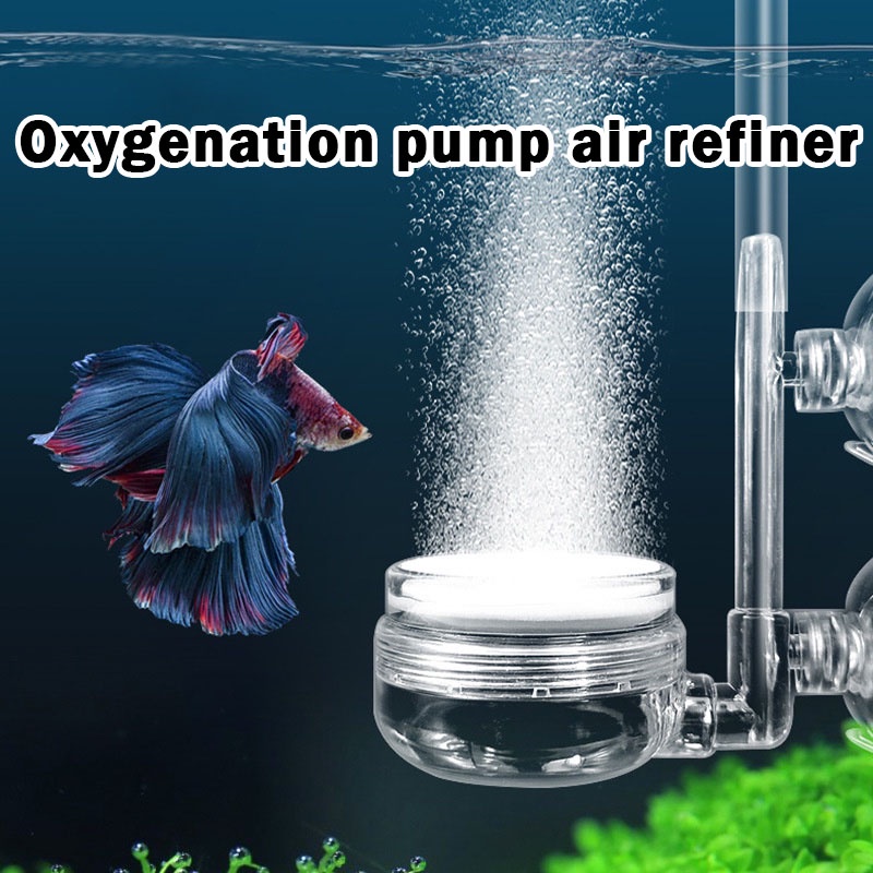New New Fish Tank Aquarium Oxygenation Pump Air Refiner Acrylic ...