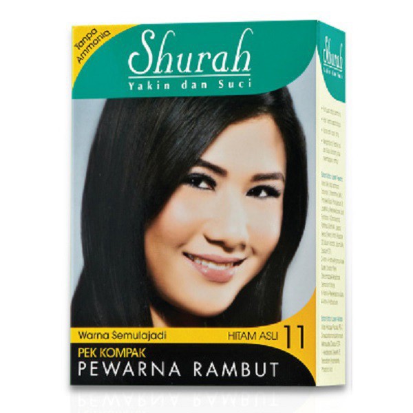 [HALAL] Shurah Pewarna Rambut Ekstrak Inai & Pelindung UV Mesra Wudhuk ...