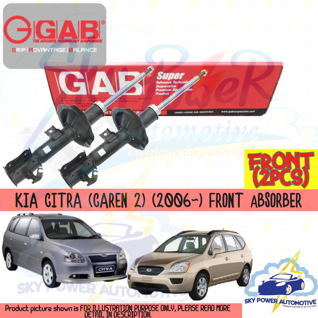 KIA CITRA (CAREN 2) (2006~) GAB SUPER GAS SHOCK ABSORBER (FRONT 2PCS ...