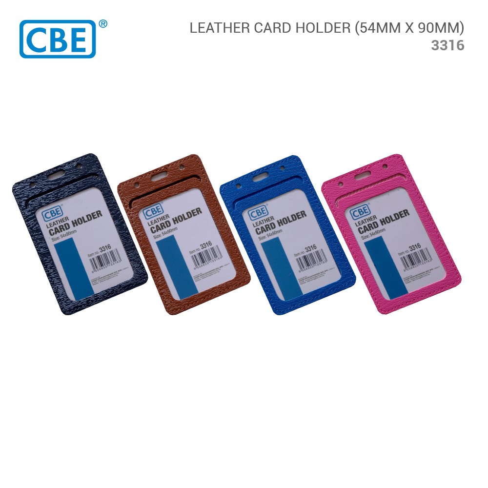 CBE 3316 Leather ID Card Holder | Name Tag | 54 X 90MM | Shopee Malaysia