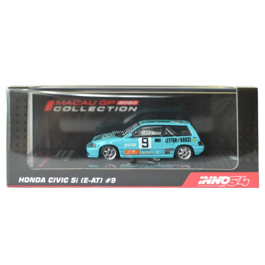 INNO MODELS INNO64 1/64 HONDA CIVIC SI E-AT #9 TEAM LEYTON HOUSE MACAU ...
