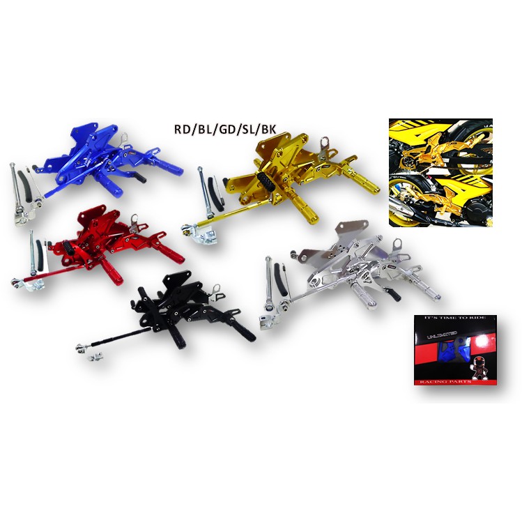 YAMAHA Y15ZR Y15 V1 V2 RACING FOOTREST ALLOY MODY5 SET FRONT & REAR SET ...
