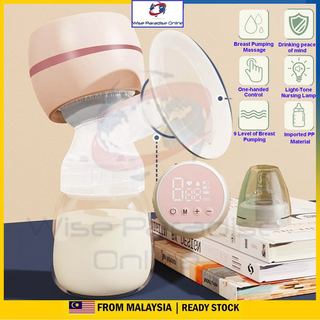 WPO 9 Gears Smart Automatic Electrical Wireless Rechargeable Breast ...