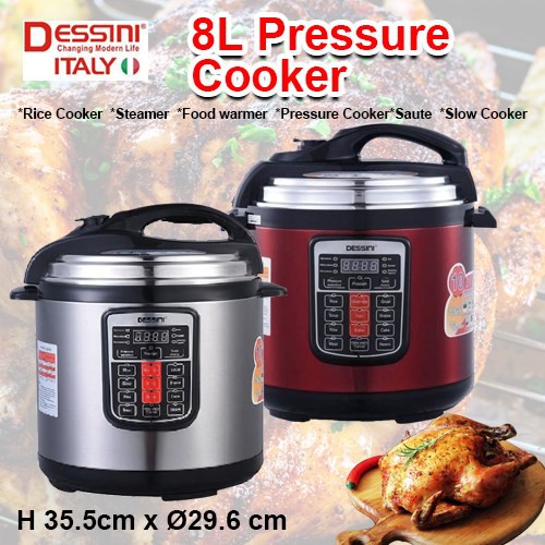 🔥 Ready Stock Dessini Pressure Cooker 8 Liter in Malaysia🔥(Plug in ...