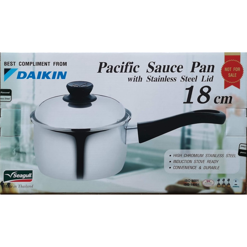 Seagull 18CM Pacific Sauce Pan with Stainless Steel Lid | Shopee Malaysia