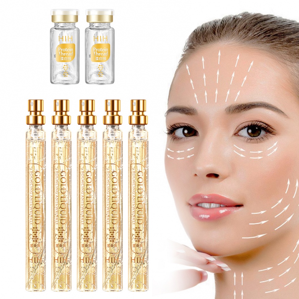 Gold Face Essence Active Collagen Thread Lifting Set Absorbable Protein ...