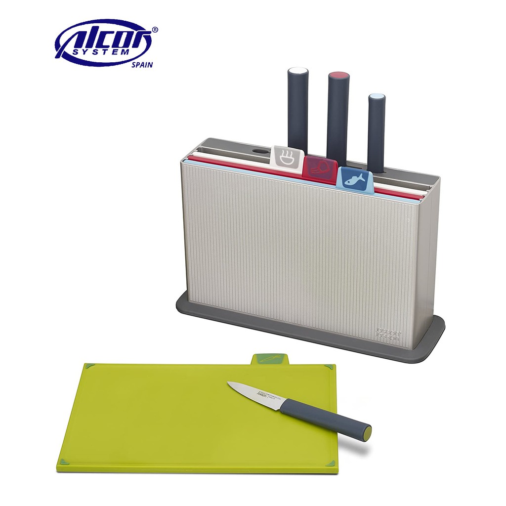 Alcor System Index Chopping Board Set with Knives - Silver | Shopee ...