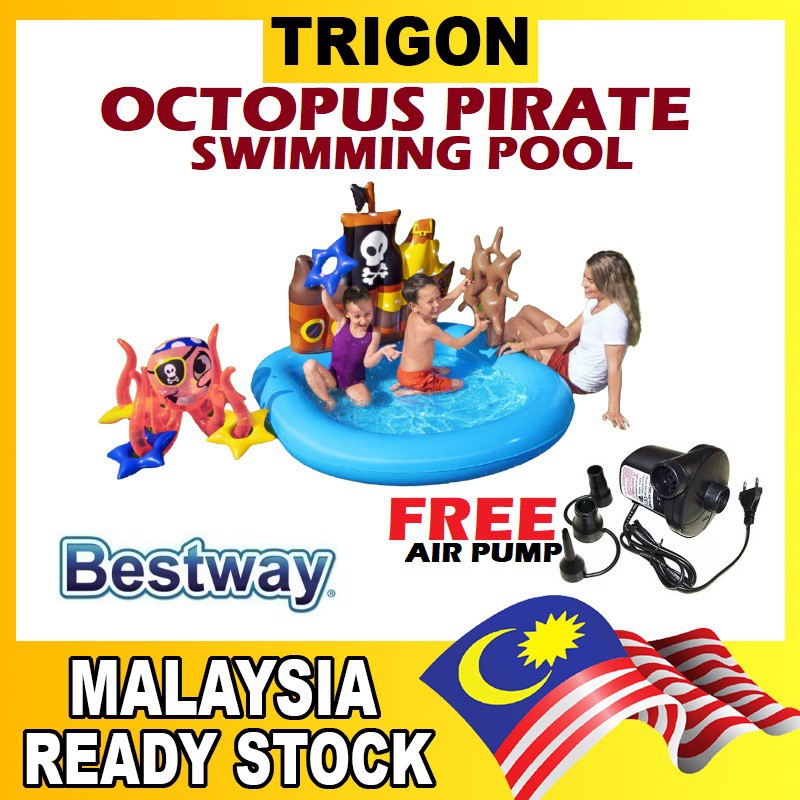 TRIGON BESTWAY Kids Children's Octopus Pirate Play Pool Kids ...