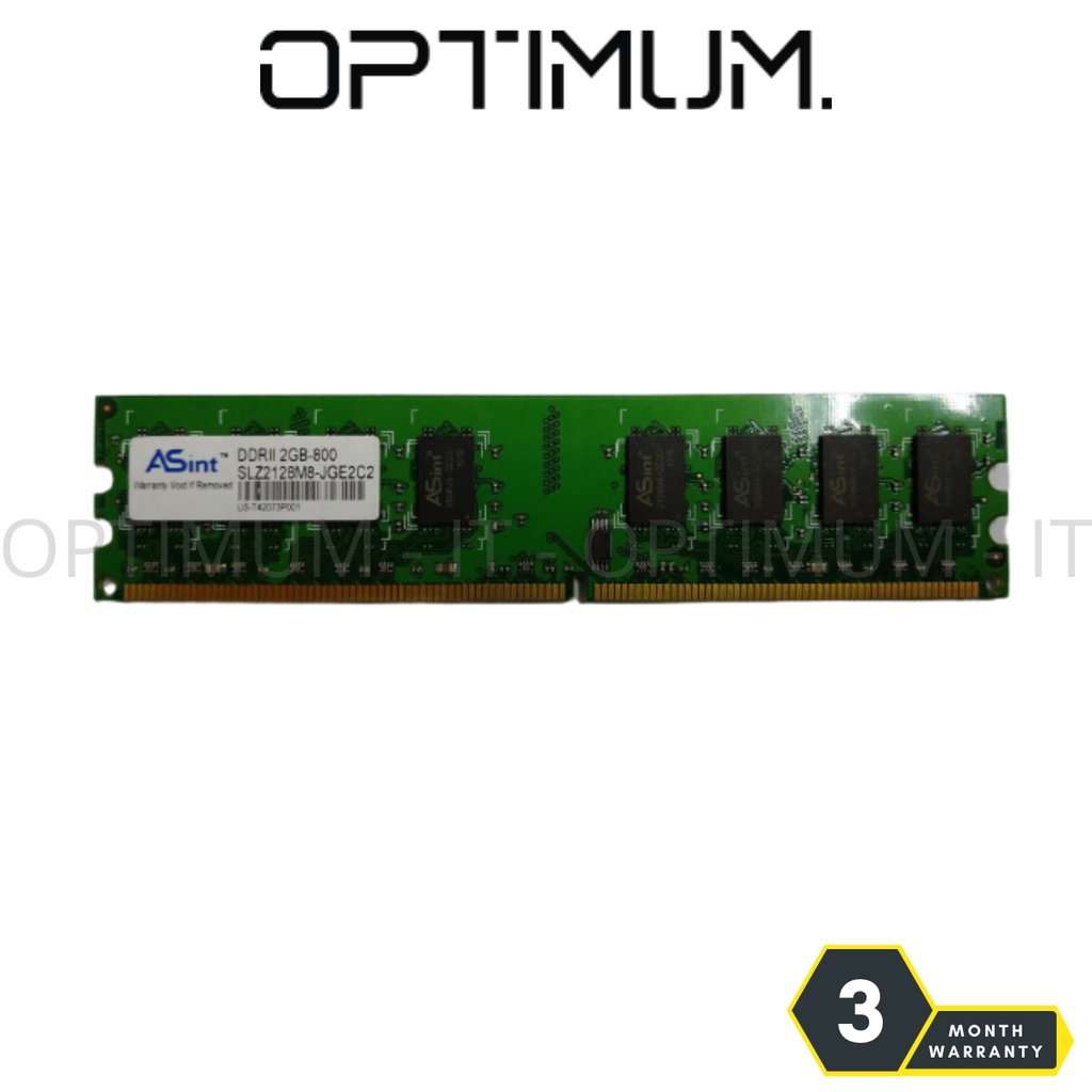 [Refurbished] ASint 2GB DDR2 800MHz PC2-6400 Desktop RAM (3M Warranty ...