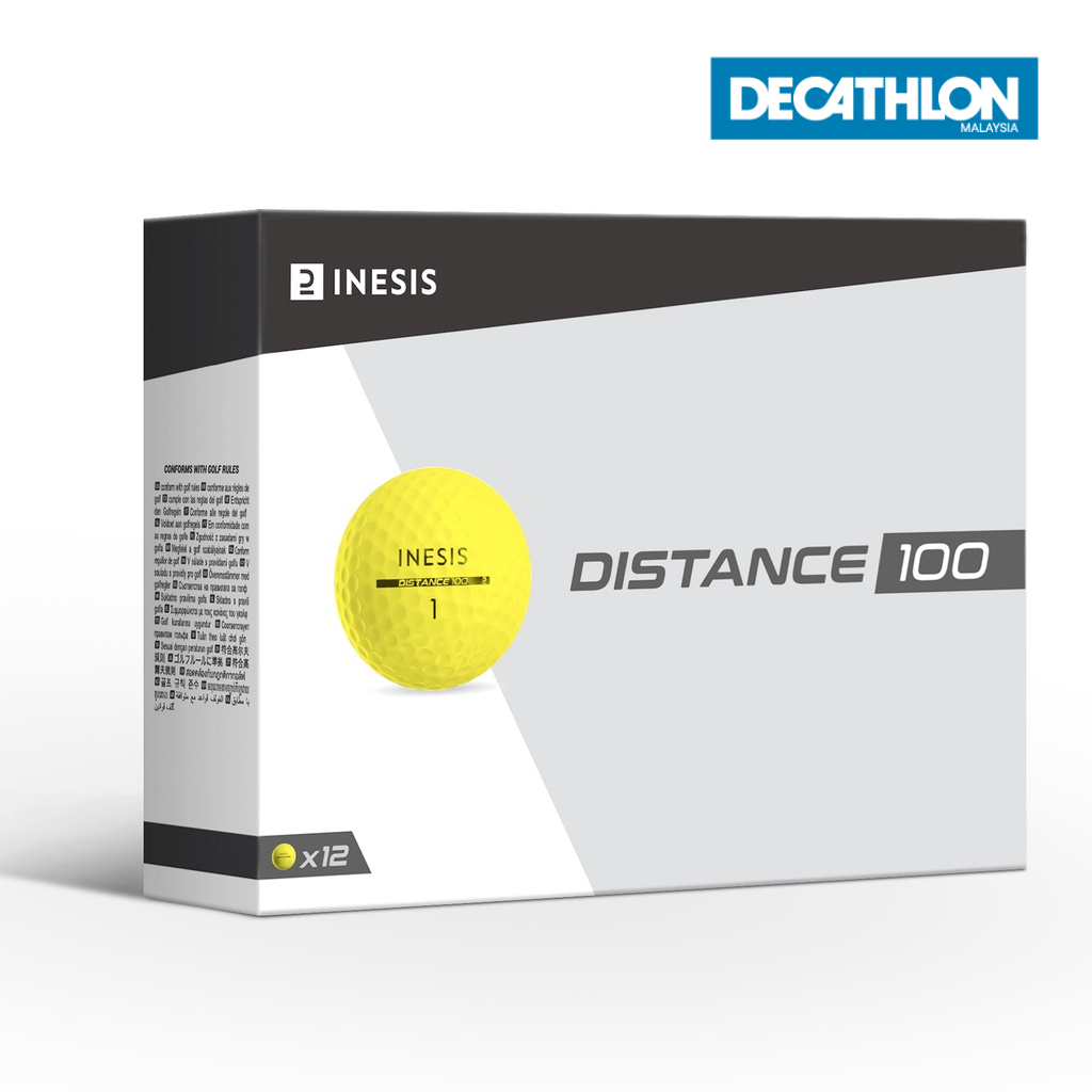 Decathlon Inesis Golf Balls - New, Yellow/ White (12 Pcs) | Shopee Malaysia