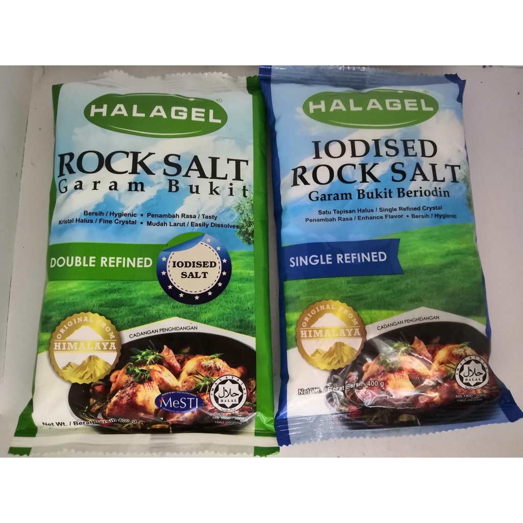 HALAGEL IODISED ROCK SALT SINGLE REFINED/ DOUBLE REFINED 400G | Shopee ... HALAGEL IODISED ROCK SALT SINGLE REFINED/ DOUBLE REFINED 400G | Shopee ...
