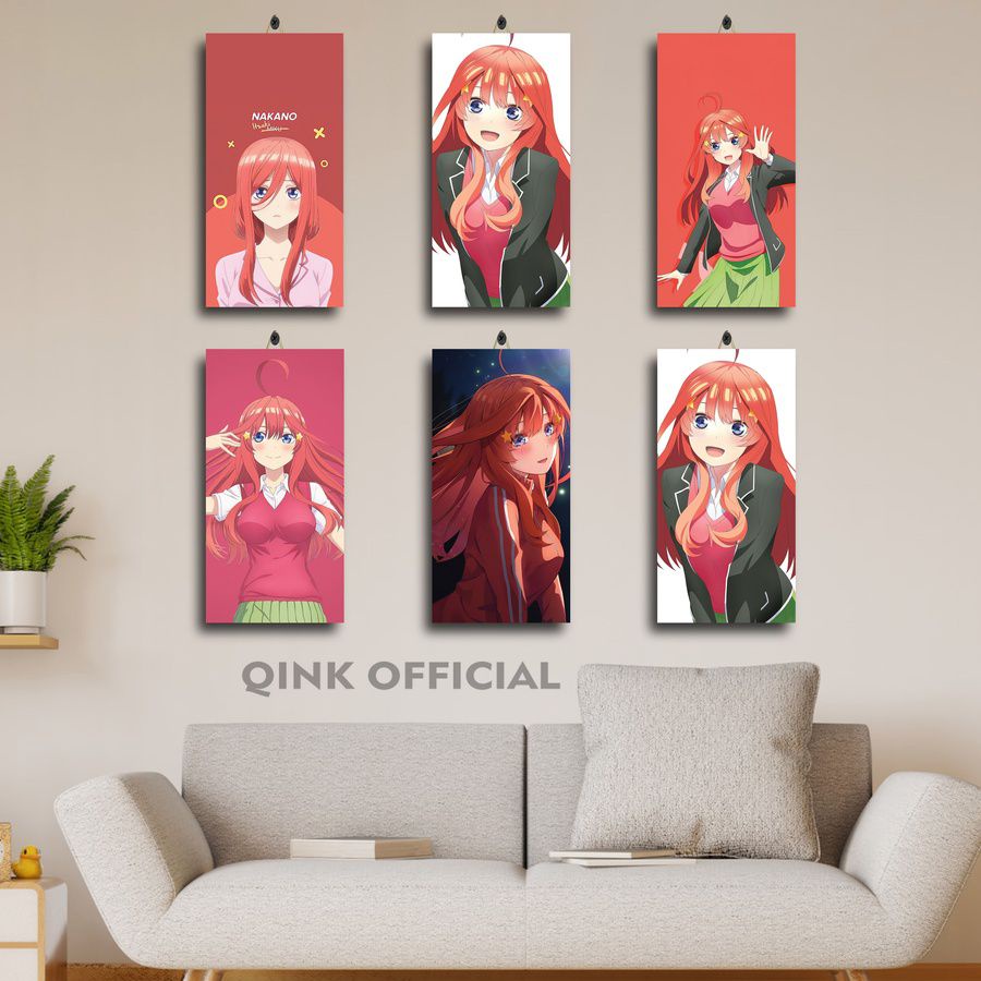 Itsuki NAKANO AESTHETIC GOTOUBUN POSTER 15X30 KRRFO/EBPYF/ ANIME ROOM ...