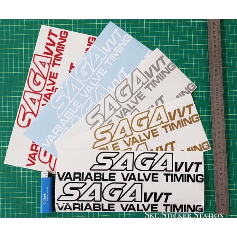 Saga VVT Variable Value Timing (2pc = 1set) Car Side Door Sticker ...