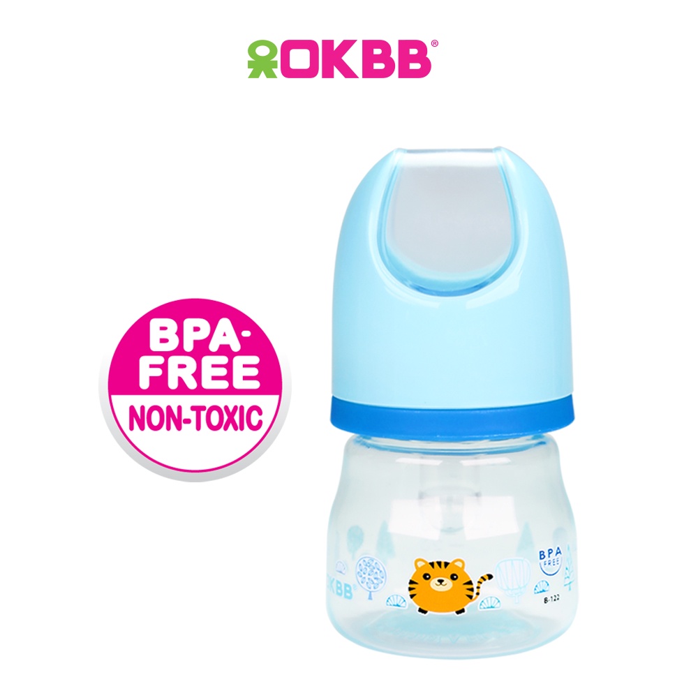 OKBB BPA Free Feeding Milk Bottle with Standard Neck Teats 2 Oz (60ml ...