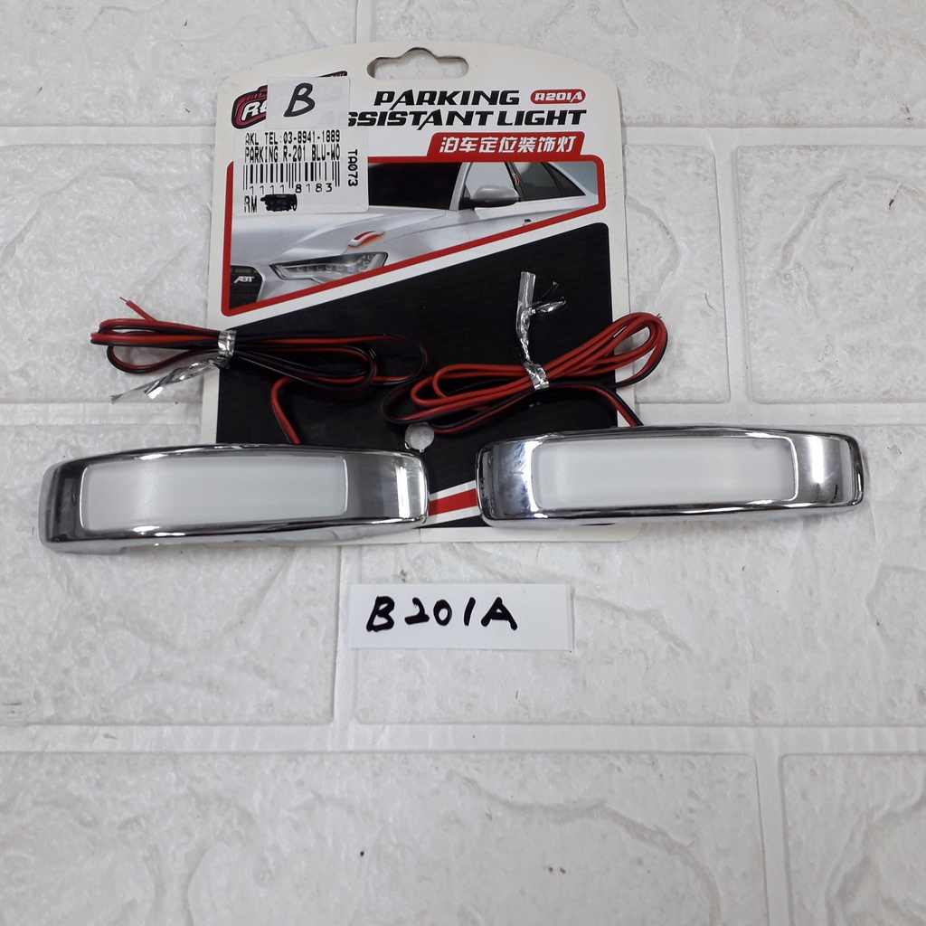 (2PCS B201A) (DC12V) (BLUE LED) UNIVERSAL FENDER SIDE TOP LIGHT LAMP ...