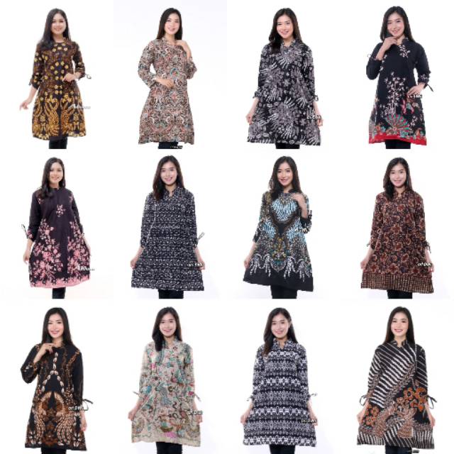 Batik Tunic BATIK Uniform MOTIF BATIK Women's BATIK Clothes | Shopee ...