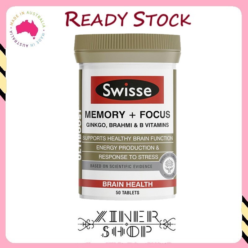 [Ready Stock EXP Date : 10/2024] Swisse Ultiboost Memory + Focus ( 50 Tablets )( Made In ...