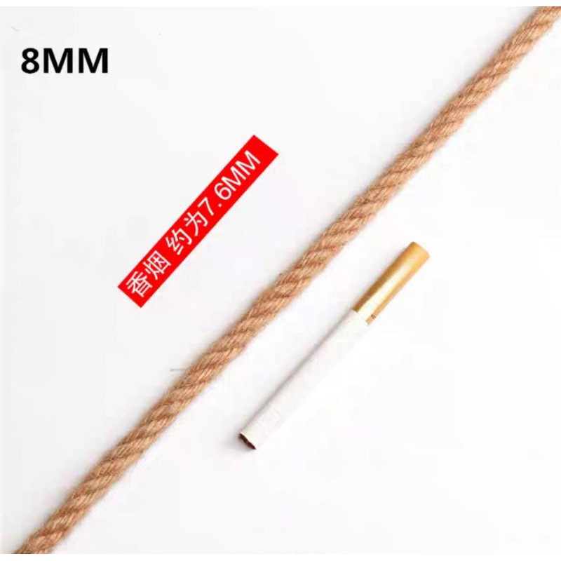1/2/3/4/5/6/8/10mm Tali Guni DIY Brown Sisal Hemp Natural Jute Rope ...