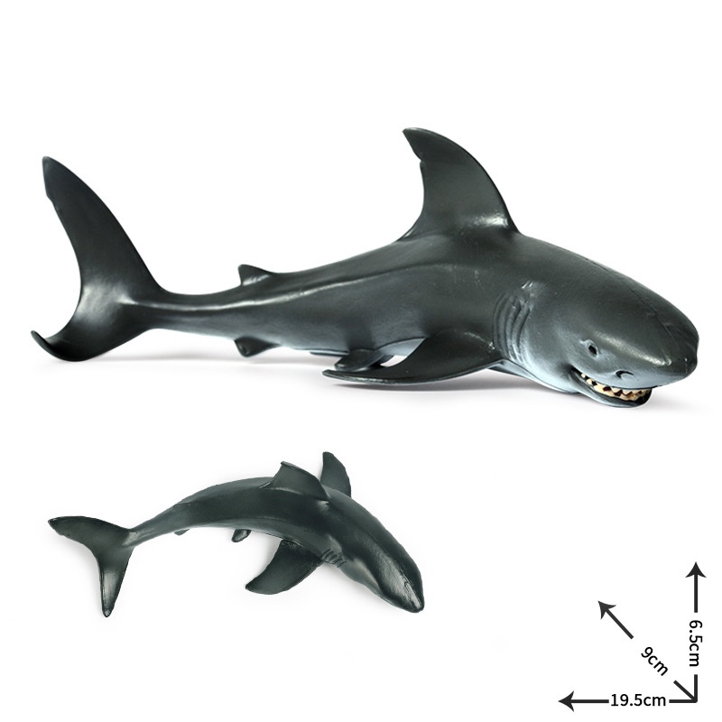 Shark tiger shark megalodon hammerhead shark model toy | Shopee Malaysia