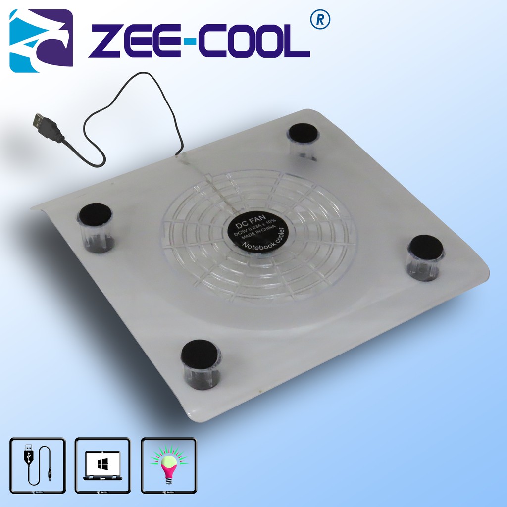 Transparent Laptop Single Fan Cooling Pad | Shopee Malaysia