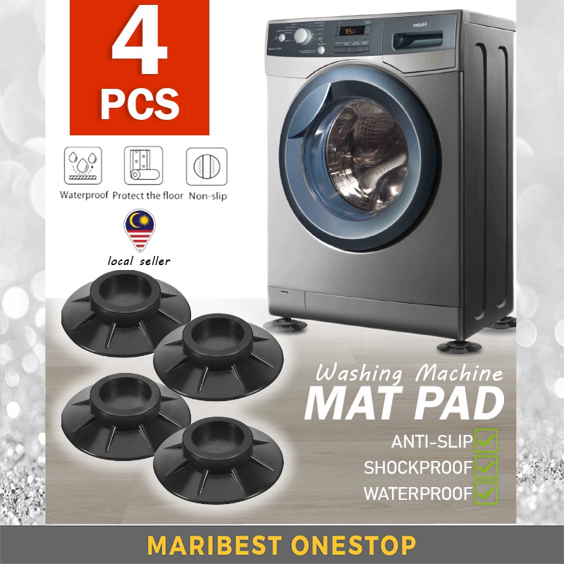 Anti Shocking 4 PCS WASHING MACHINE MAT PAD Anti-slip Rbber Noise ...
