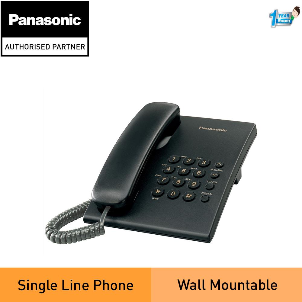 PANASONIC TS500 CORDED PHONE WALL MOUNTABLE KX-TS500MLB | Shopee Malaysia