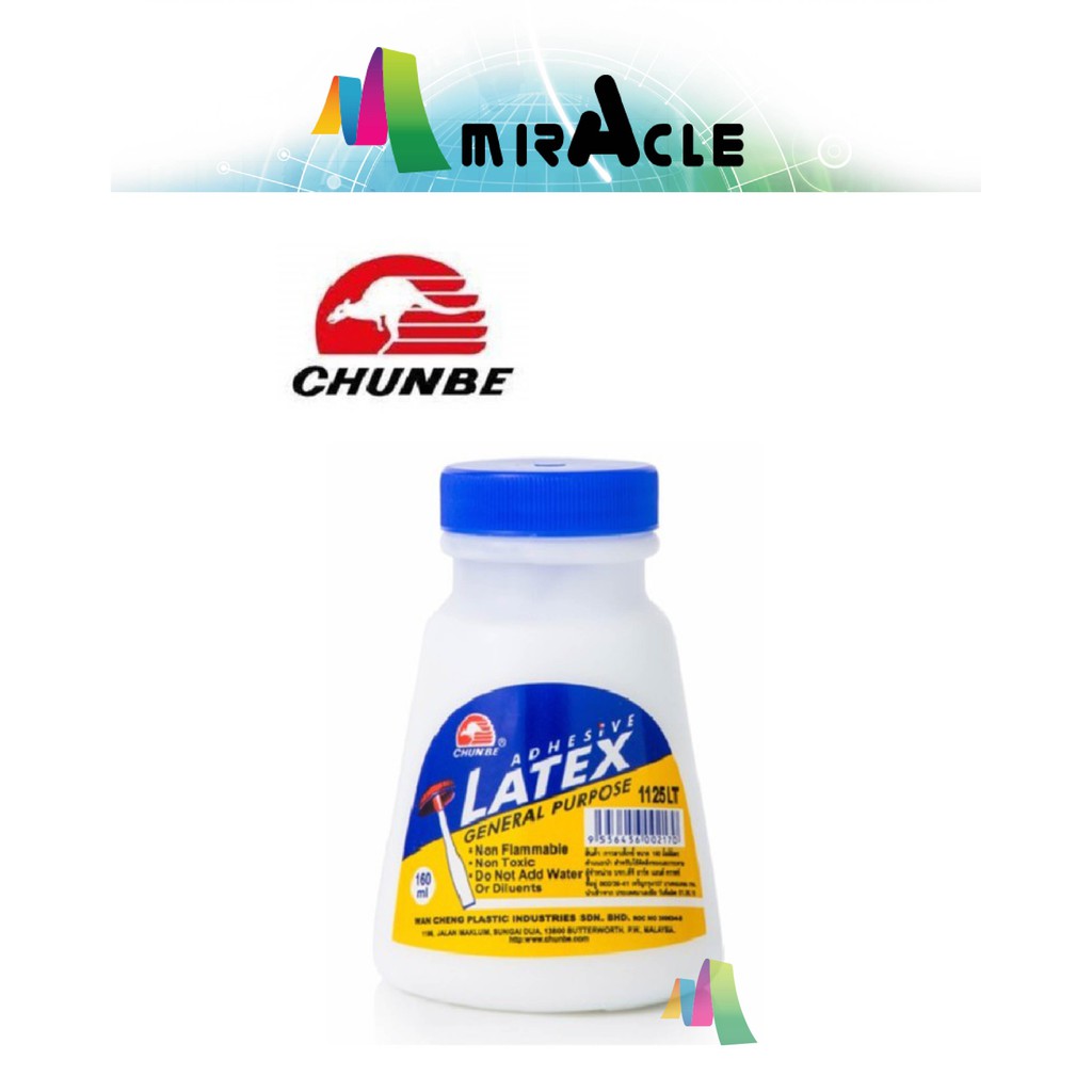 Chunbe 160ML White Latex General Purpose Adhesive Glue Gam Putih Gam ...