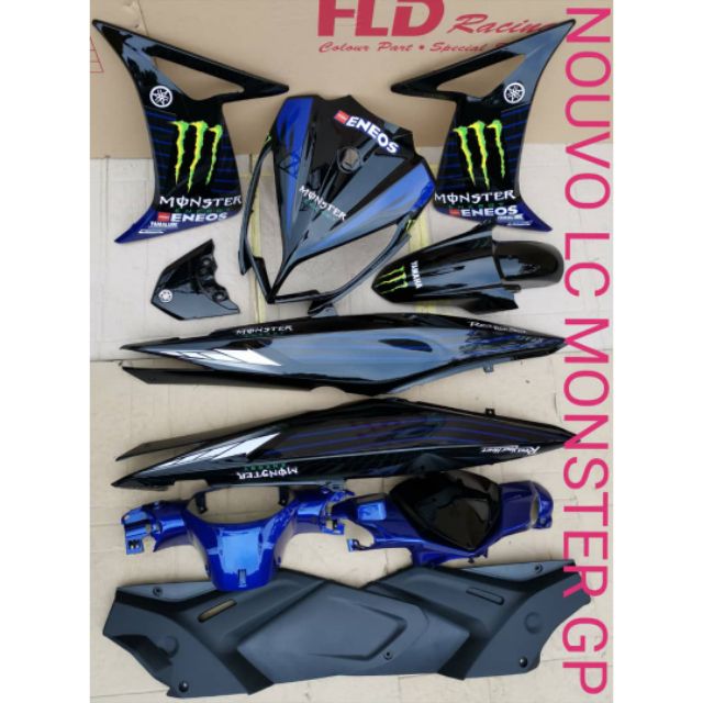 COVERSET YAMAHA NOUVO LC MONSTER | Shopee Malaysia