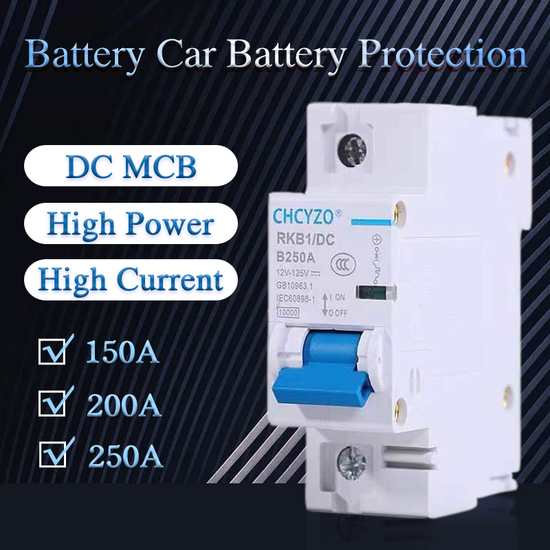 Battery Car MCB DC Circuit Breaker 250A 200A 150A 100A 80A Power switch ...