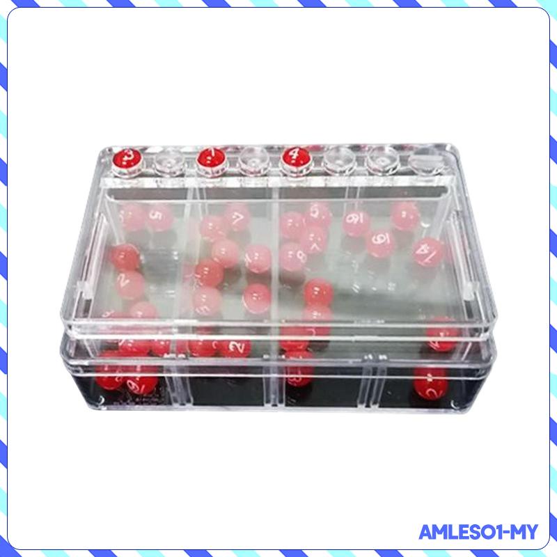 [AmlesoaeMY] Portable Mini Lottery Machine Fine Motor Toy Raffle Balls ...
