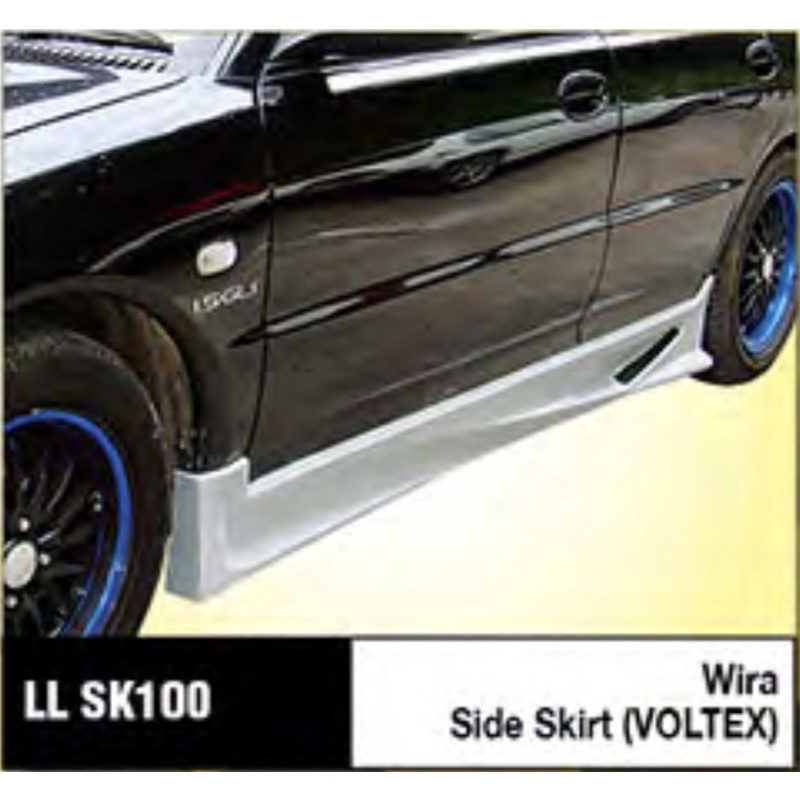 🔥SK10WIRA VOLTEX SIDE SKIRT Fiber | Shopee Malaysia