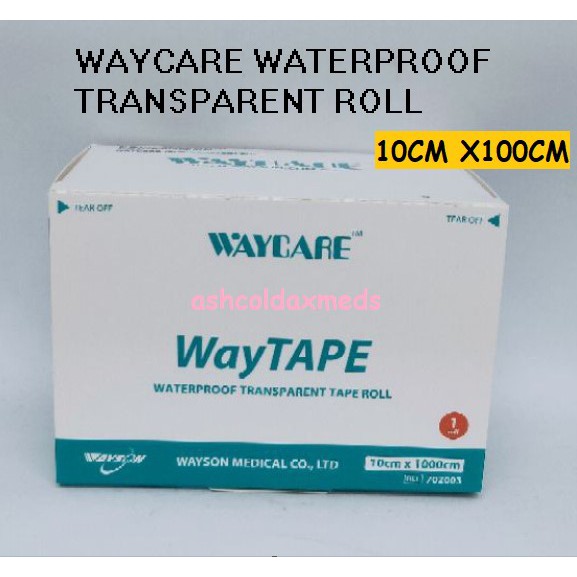 Waycare Waterproof Transparent Tape Roll 10cm*10m OR 10cm*1m EXP05/2027 ...