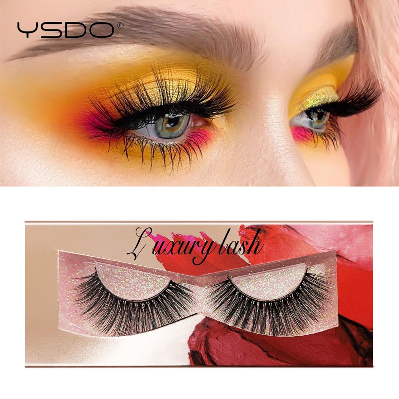 YSDO Eyelash 1 Pair Natural 3d Mink Lash Reuseable Fluffy False ...