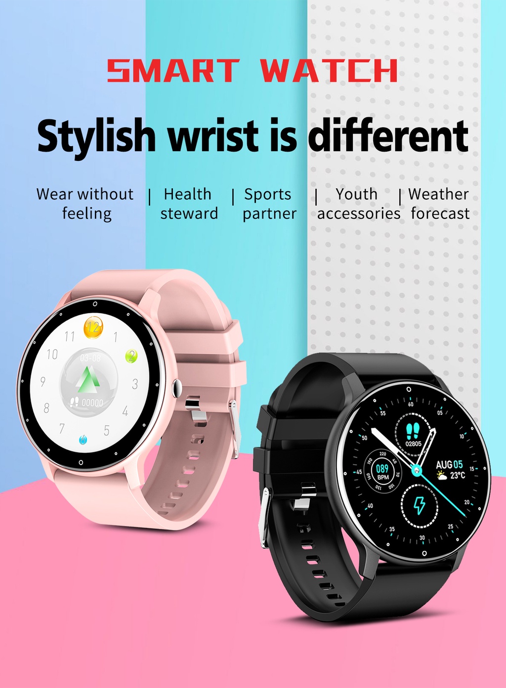 《Ready stock》LIGE New Smart Watch Men Full Touch Screen Sport Fitness ...