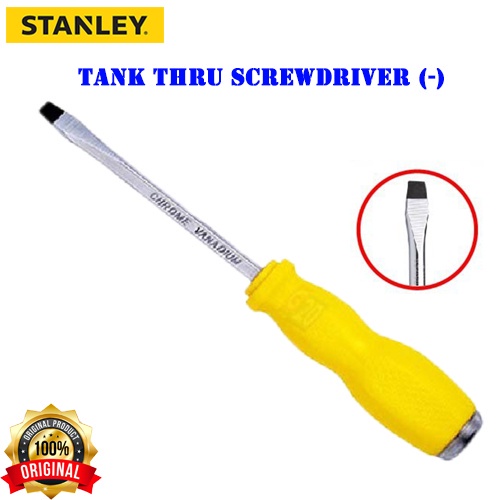 STANLEY TANK THRU SCREWDRIVER 8MMX200MM(+)/(-)SLOTTED&PHILIPS | Shopee ...