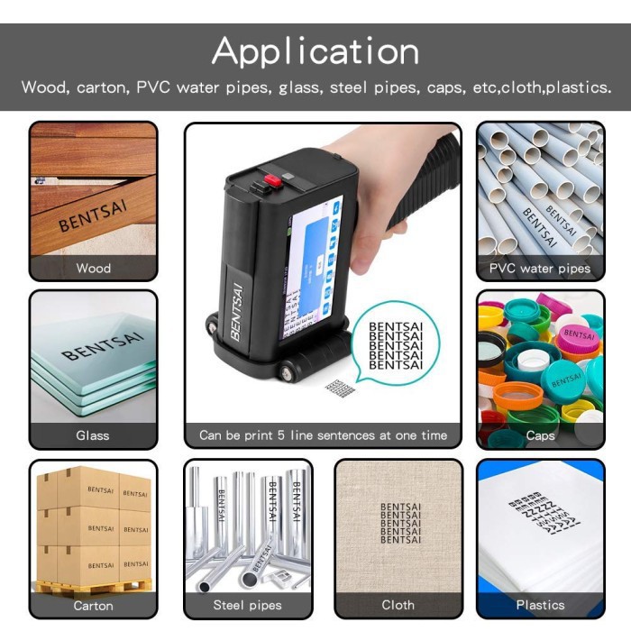 Bentsai B35 Portable intelligent HD Handle Inkjet Printer 25.4mm ...
