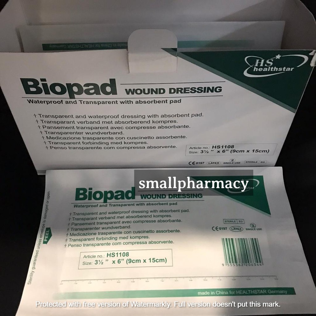 BIOPAD Wound Dressing waterproof plaster 1piece | Shopee Malaysia