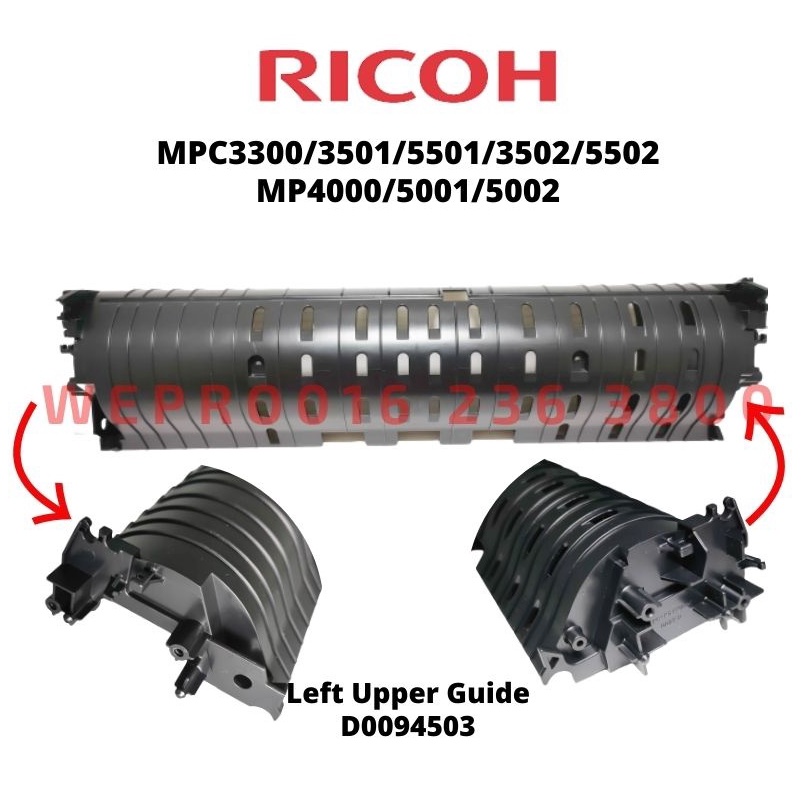 Ricoh MPC3502 Duplex Left Upper Guide D0094503 Original MP4000 MP5002 ...