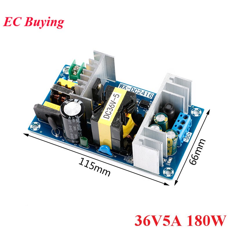 AC-DC AC 100-240V to DC 36V 5A 180W Switching Power Supply Module High Power Industrial Power ...